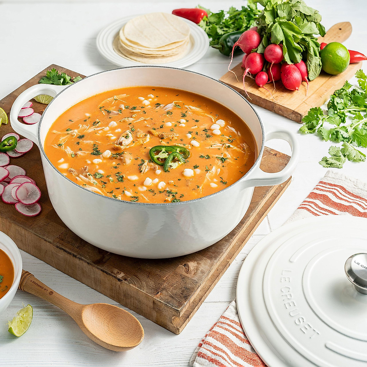 Le Creuset 16 Piece Cookware Set (White)