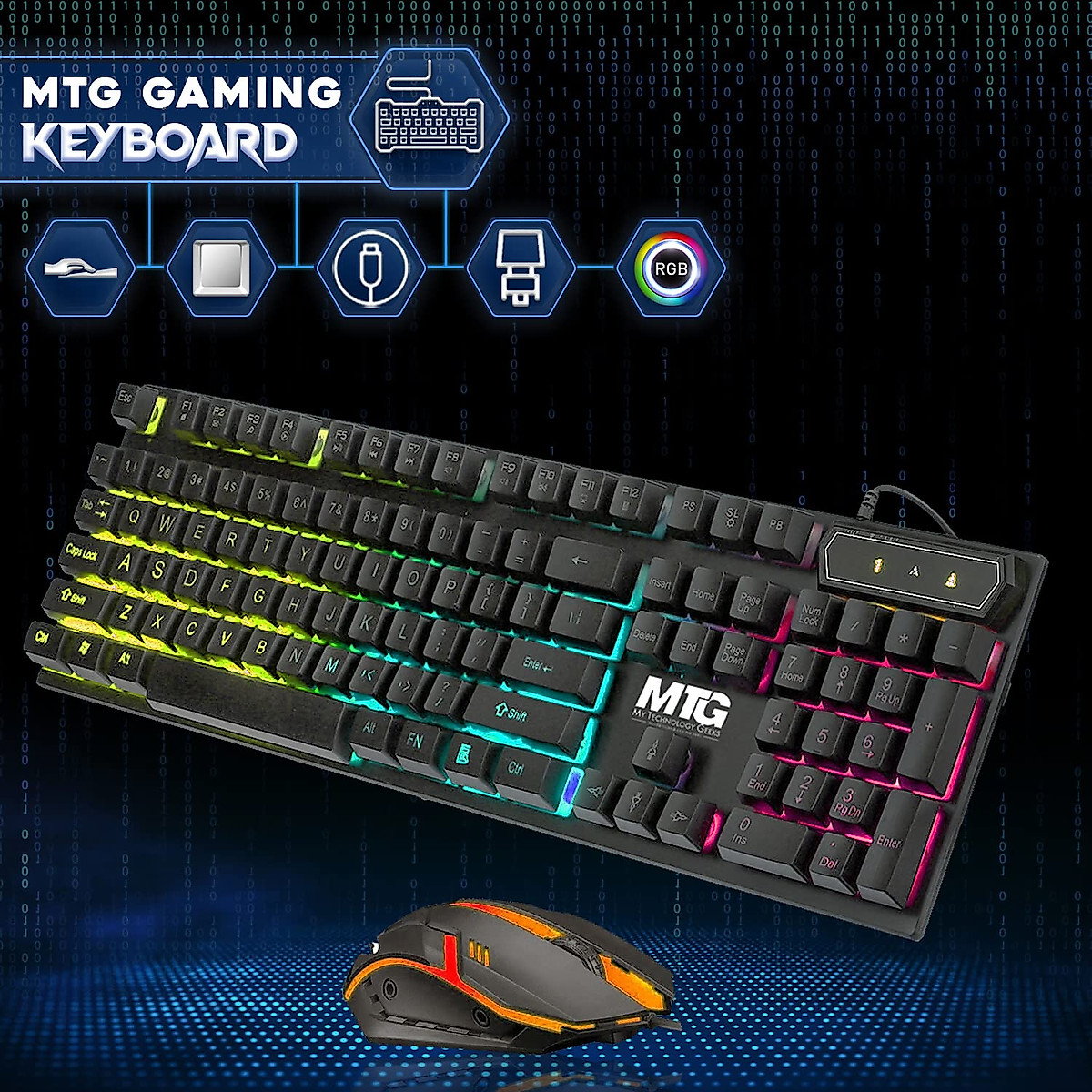 Lumos 8 Gaming Desktop PC, Intel Core i5 8th Gen, 16GB RAM, 2TB HDD, GT 1030 2GB DDR5 Graphics Card, 22 Inch 75hz Monitor, PCI-E Bluetooth | Wi-Fi, RGB Kit, Win 11 Home (Renewed)