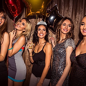 Velscrun Prom Queen Sash Silver Crowns Tiara Shiny Satin for Adults Halloween Cosplay Favors Prom Decorations for Party Prom Hair Accessories Graduation Party Decorations Graduation Party Supplies