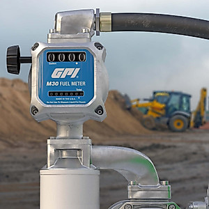GPI - M30 Modular Mechanical Fuel Meter in GALLONS, 5 to 30 GPM, 1” NPT Inlet/Outlet (165100-01)