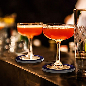 Drink Coasters Halloween Haunted Mansion Design Absorbent Stone Ceramic Coaster with Cork Back for Kinds of Mugs and Cups, Gohst Grimace, Set of 4-Piece