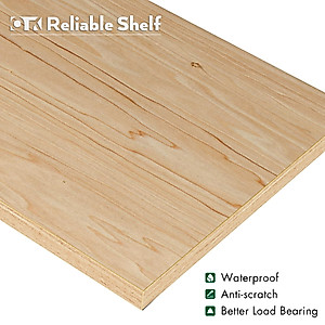 OTK 5 Tier Bookshelf, Tall Bookcase, Office Shelf Storage Organizer, Modern Book Shelf for Living Room, Bedroom, and Home Office, Natural