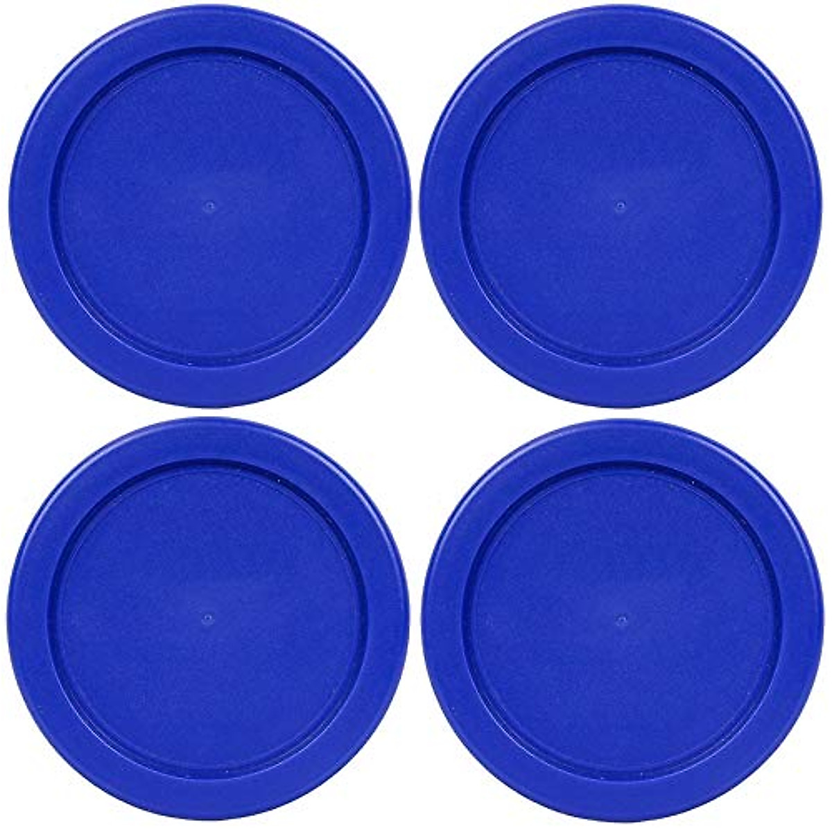 Klare Ware 4 Cup Replacement Lids/Covers for Pyrex 7201, Anchor Hocking & Klare Ware Storage Bowls (Glass Container Not Included) Microwave, Freezer & Top Rack Dishwasher Safe (4 Pack, Blue)