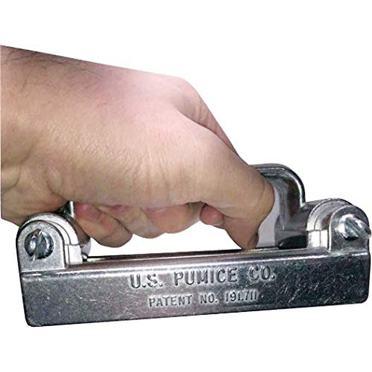 Grillmaster Grill Brick Holder by US Pumice, Made of Aluminum, Reusable Grill Stone Cleaning Brick Holder, Adjustable Clamps, Fits Multiple Sizes of Bricks, Avoid Burnt Hands, Work Safe, FMP 133-1189