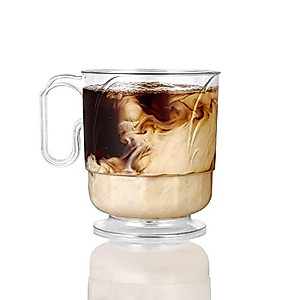 Lillian Signature Collection 40 Count Elegance Coffee Mug, 8-Ounce, Clear