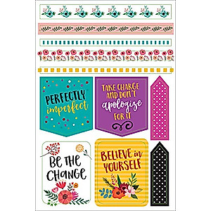 Essentials Planner Stickers -- Wake Up Kick Ass Repeat (Set of 150 Stickers)