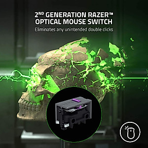 Razer DeathAdder V2 Pro Wireless Gaming Mouse: 20K DPI Optical Sensor - 3X Faster Than Mechanical Optical Switch - Chroma RGB Lighting - 70 Hr Battery Life - 8 Programmable Buttons - Classic Black