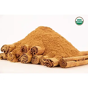 Ceylon Cinnamon Powder (1LB) | 100% CERTIFIED Organic | Freshly Ground Premium Sri Lanka Cinnamon For Exquisite Flavor and Aroma | Gluten Free & Non-GMO | Controlled and Packed in USA Food Facility