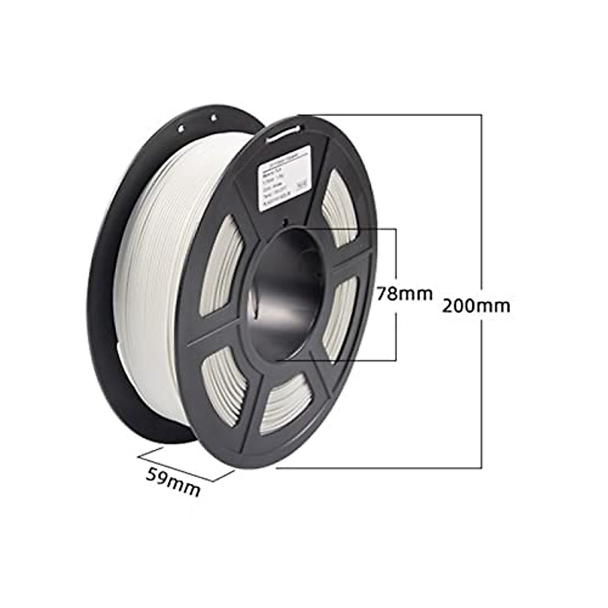 AVOMEB PLA 1.75mm Filament, 3D Printer Filament, Dimensional Accuracy +/-0.02mm, 2.2lbs/Spool, Individually Vacuum Packed, PLA Filament White
