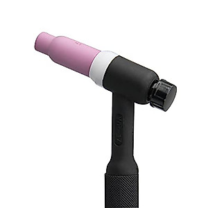 Welding Knight WP17 Air-Cooled Tig Torch With 13FT Cable Plug 16M-2 M16*1.5 Connector (WP17 black handle)