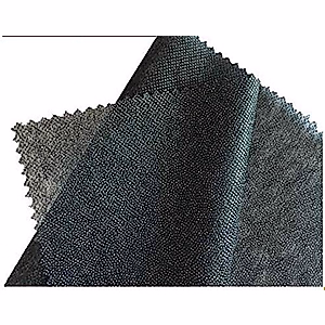 1 Yard Black Interfacing Non Woven 45g Lightweight 58-60" Width One Side Fusible