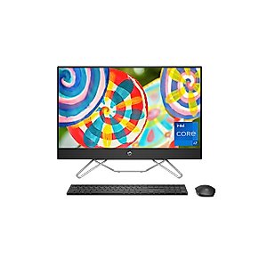HP All-in-One Bundle PC, 27" FHD Micro-Edge Display, 12th Generation Intel Core i7 Processor, Iris X Graphics, 12 GB RAM, 256 GB SSD+1 TB, Windows 11 Pro OS, Wi-Fi (27-cb1072, 2022)