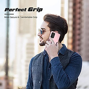 TUNKARMOR for Samsung Galaxy A53 5G | A53 5G UW Case: with Tempered Screen Protector Built in Rotable Ring Kickstand Military Grade Dual Layer Shockproof Protective Phone Cover - Rose Pink