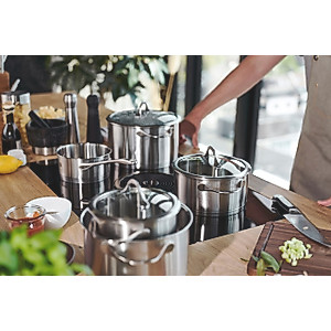 ZWILLING Essence Cookware Set, 5-Piece, Silver