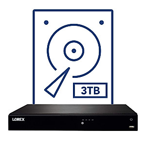 Lorex 4K Security Camera System, Fusion 16-Channel 3TB NVR with 8 Indoor/Outdoor Wired IP POE Metal Smart Deterrence Cameras, Motion Detection