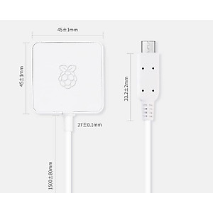 Official Raspberry Pi Power Supply Adapter with 3PCS IoTCrazy Heatsink, for Raspberry Pi Micro-USB Boards, Support 3 B+/Pi 3 /Pi Zero W/Pi Zero/Pi 1 /Pi 2 /Pico, 5.1V 2.5A, US Plug, White (Official)