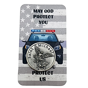 Saint Michael Police Token Set with Officers Holy Prayer Card