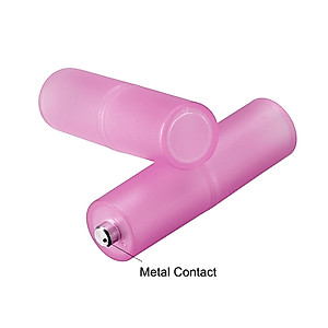 uxcell AAA to AA Battery Adapter Battery Converter Cases Holder Shell with Metal Contacts on One Bottom Purple 8 Pcs