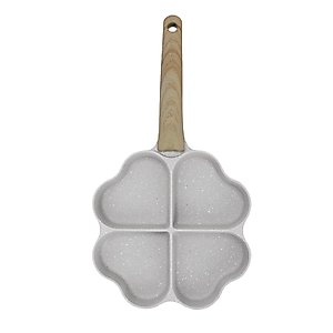 Egg Poacher Pan Nonstick 4 Eggs, Egg Pans Nonstick, 4 Cup Egg Pan Nonstick Egg Frying Skillet Pan Less Smoke Egg Frying Pan Omelette Pan for Eggs, Pancakes, Plett, Crepes (White)