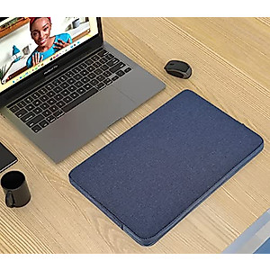14-15 inch Laptop Sleeve Case for HP Chromebook X360, Dell Latitude 5420 7420 7480/XPS 15 9510 9520/Inspiron 14, Lenovo Ideapad 3 14, ASUS Chromebook Flip 14,Acer Swift X 14 Notebook Bag(NavyBlue)