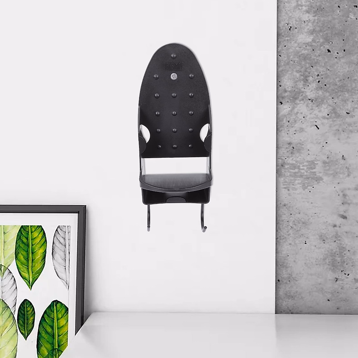 Iron Storage Rack Electric Iron Hanger Ironing Board Shelf Two-in-one Iron Holder Ironing Board Rack Iron Holder Wall Mount Ironing Board Hanger Electric Iron Holder