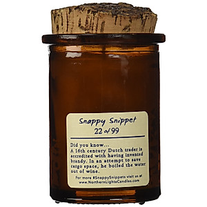 Northern Lights Candles Whiskey and Tobacco Spirit Candle, 5 oz, Amber