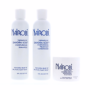 Nairobi Dandra-Solv Moisturizing Shampoo & Conditioner 8oz & Scalp Balm "Set"