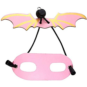 Valentine's Day Lizard Leash Harness Hat Bowtie Set - Bearded Dragon Valentine's Day Hat+Bowtie+3 Pack Reptile Harness Leash for Bearded Dragon Iguana Amphibians Small Animal Clothes Outfit (Pink)