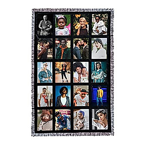 20-Panel Blank Sublimation Plush Velvet Blanket with Soft Edge Frills, DIY Velvet Blanket, Soft Sublimation Blanket, Black, 40 x 60'' (BL-40X60-20P)