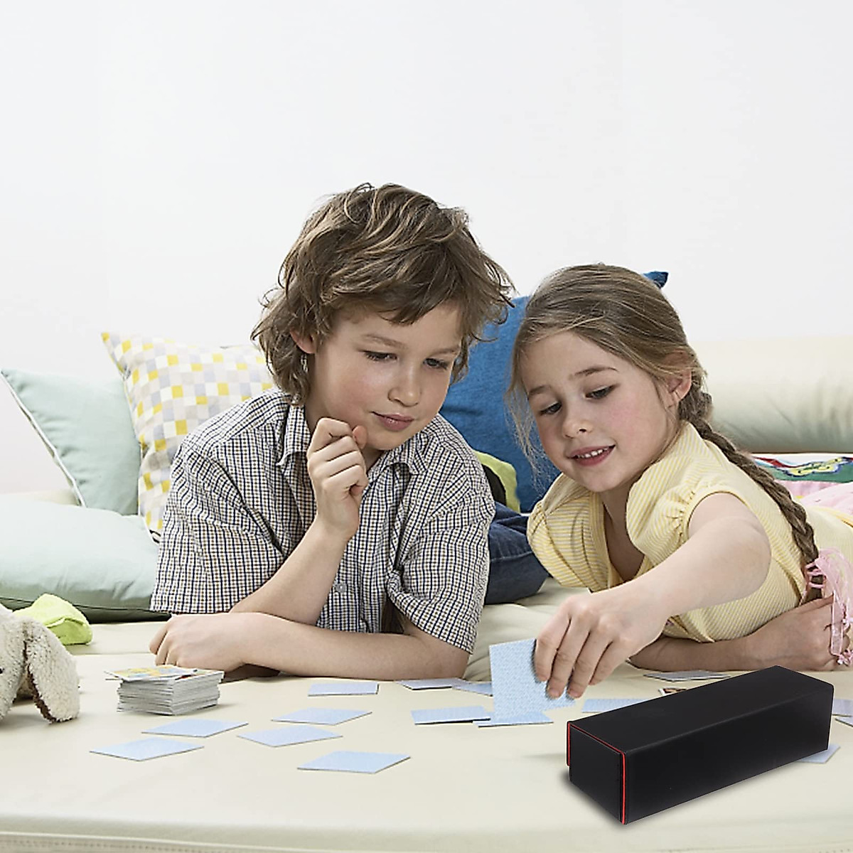 2 Pcs Card Toploader Storage Trading Cards Holding Box for 100+ Cards Storage Boxes for Magic Cards Baseball Cards Trading Cards Card Sleeve Collector Case Organizer Containers