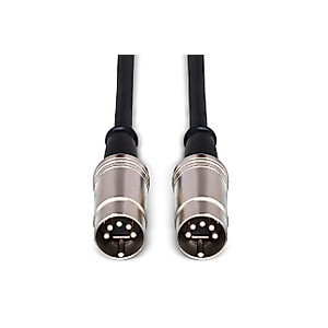 Hosa MID-503 Serviceable 5-Pin DIN to Serviceable 5-Pin DIN Pro MIDI Cable, 3 Feet