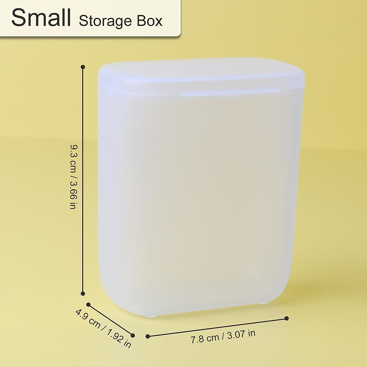 OKOMATCH 3 Pcs Qtip Holder Travel Portable Case Dispenser Container With Lid Hair Tie Clips Organizer For Girls Floss Pick Holder Storage Small Items Bathroom Endtable Office Desktop (Frosted White)