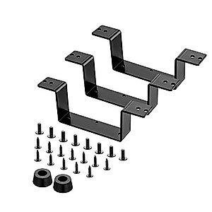 FERSGO Under Desk Keyboard Tray Track Elevation Kit for 30" x 24" Desk - Easily Install Undermount Tray for Maximum Comfort and Better Posture Even with Desk Underside Bars