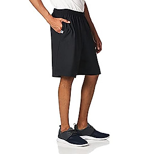 Russell Athletic mens Cotton & Jogger With Pockets Short, Basic Cotton - Black, X-Large US