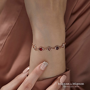 Custom Birthstone Bracelet For Women Friendship Bracelets for Girls Best Friend July August Birthday Gift For Mom Daughter Personalized Family Gift For Her Mother's Day Gift -BR-2HBS