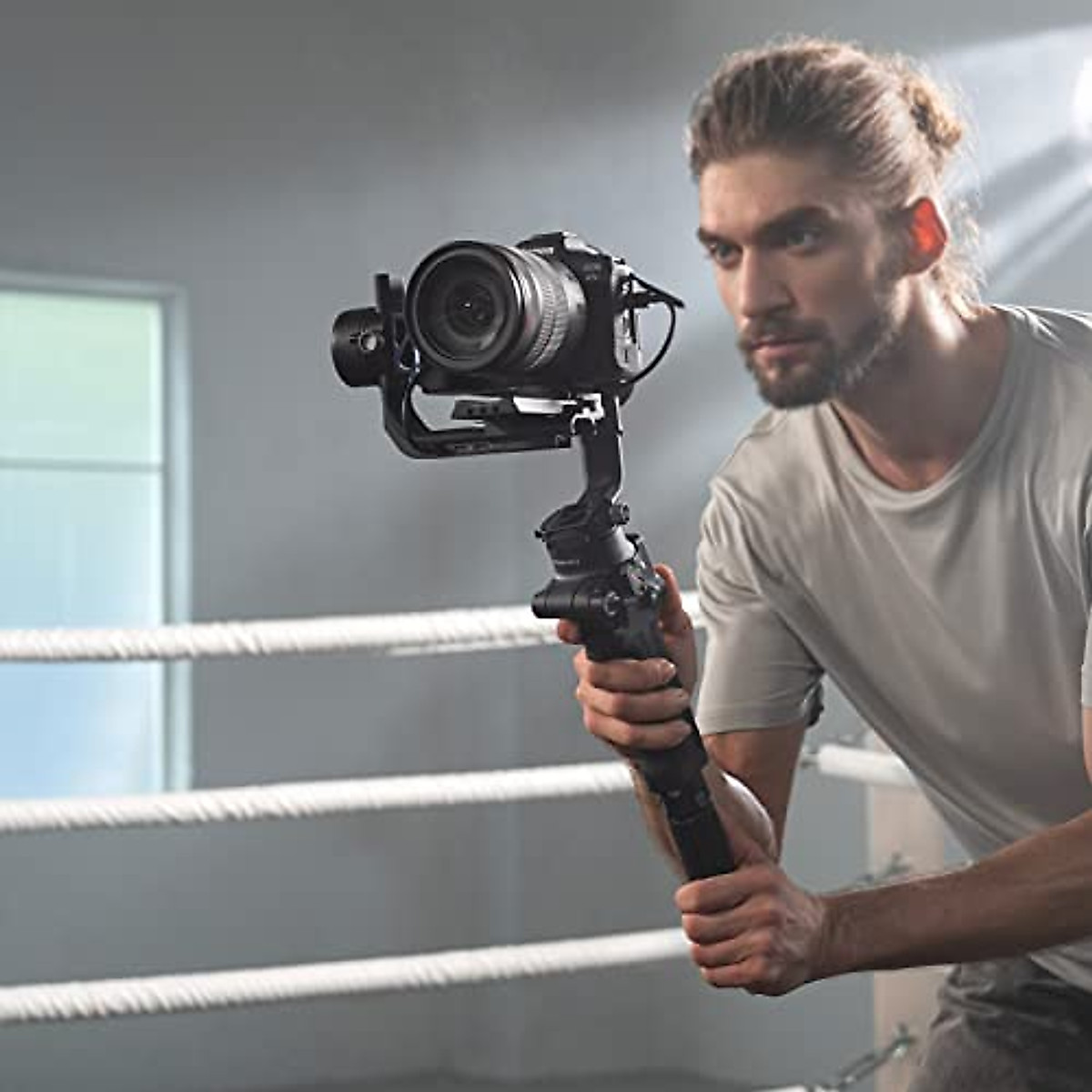 DJI RSC 2 - 3-Axis Gimbal Stabilizer for DSLR and Mirrorless Camera, Nikon, Sony, Panasonic, Canon, Fujifilm, 6.6 lb Payload, Foldable Design, Vertical Shooting, OLED Screen, Black