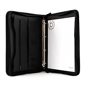 Bugatti Writing Case Ufficio with Compartments Bag Organiser, 35 cm, Black
