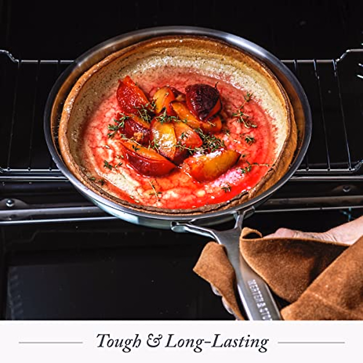 Merten & Storck Tri-Ply Stainless Steel 3QT Saucepan Pot with Lid, Professional Cooking, Multi Clad, Measurement Markings, Drip-Free Pouring Edges, Durable Glass Lid, Induction, Oven & Dishwasher Safe