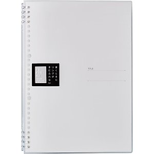 Kingjim 9856TTE TEFRENU Ring Notebook, A4, Transparent