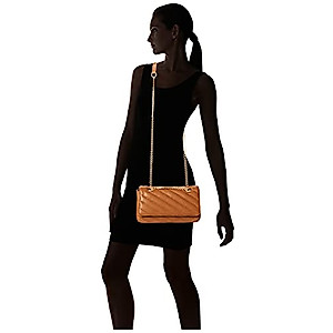 The Drop Women's Koko Chain Strap Flap Bag, Cognac, One Size