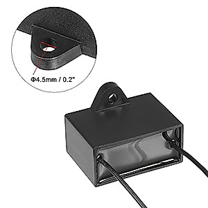 uxcell Ceiling Fan Capacitor CBB61 5uF 350V AC 2 Wires Metallized Polypropylene Film Capacitor 47x34x22mm for Electric Fan Pump Motor Generator