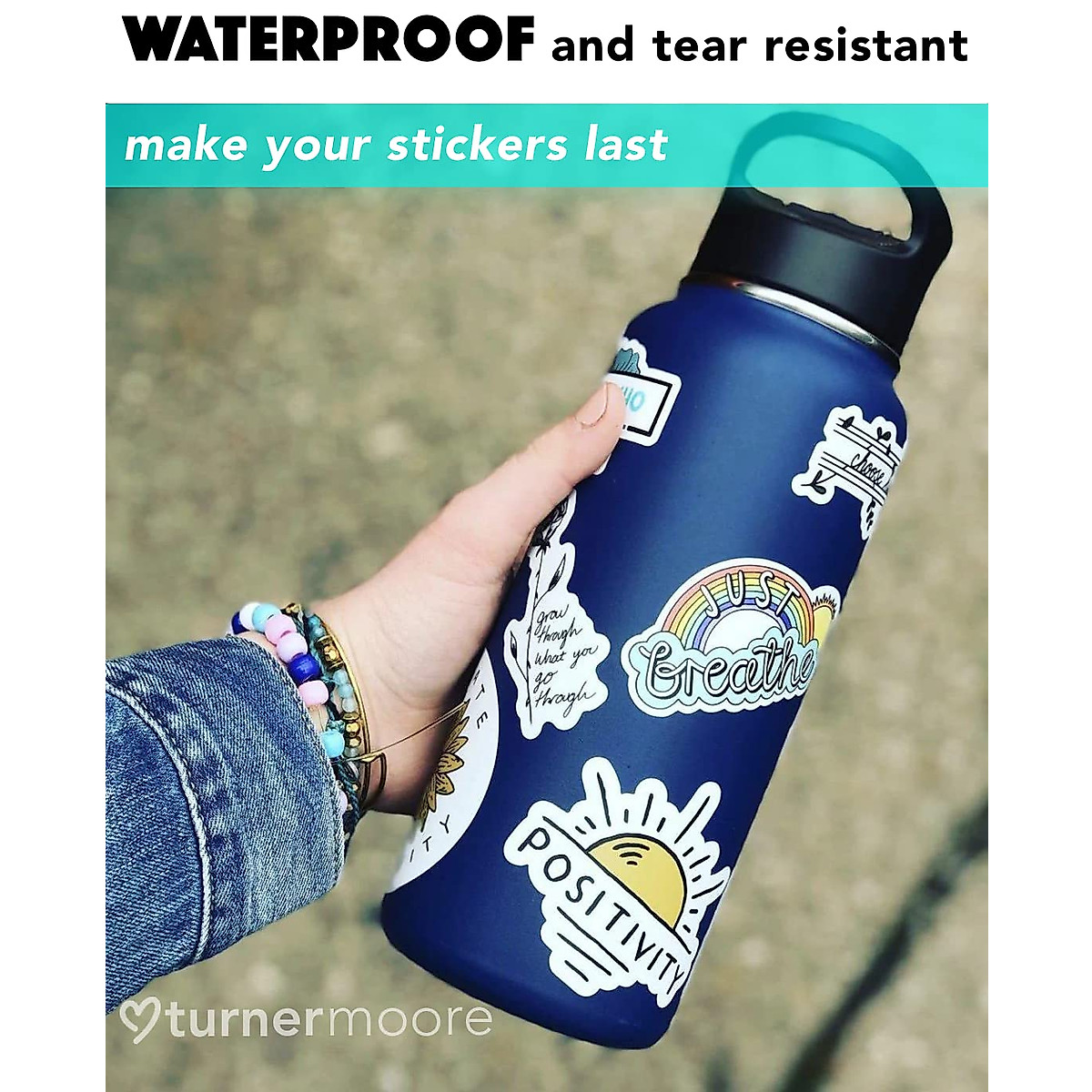 Matte Clear Vinyl Laminate for Stickers 12" x 15FT Matte Clear Laminate Roll Self-Adhesive for Cricut, Laminate Stickers Waterproof, Cricut, Stencils by Turner Moore Edition (Matte Sticker Laminate)