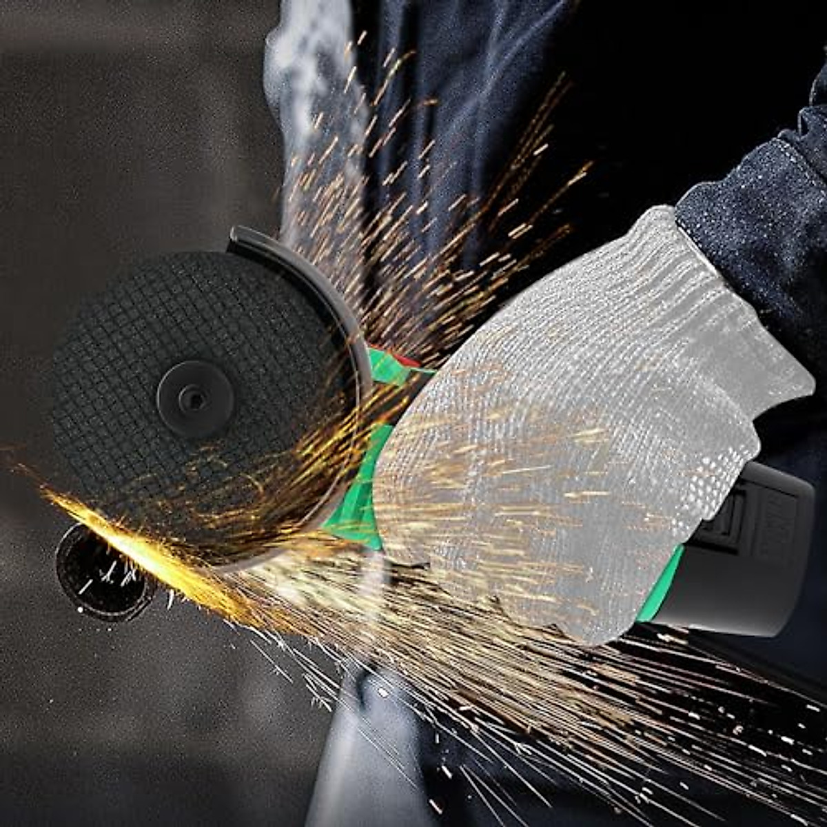 Cordless Angle Grinder, 12V Power Angle Grinder Tools with 2PCS 3.0Ah Batteries & Charger, Brushless Motor Metal Grinder, Cutting Wheels, Flap Disc for Cutting, Polishing