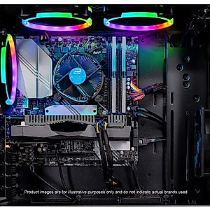 Skytech Gaming Shadow 3.0 Gaming PC Desktop - Intel Core-i5 10400F 2.9GHz, RTX 3060 12GB GDDR6, 16GB DDR4 3000, 1TB SSD, Z490 Motherboard, 600W Gold PSU, AC WiFi, Windows 11 Home 64-bit