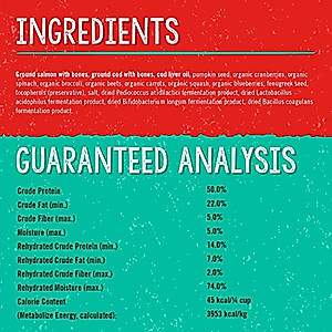 Stella & Chewy’s Freeze Dried Raw Savory Salmon & Cod Meal Mixer – Dog Food Topper for Small & Large Breeds – Grain Free, Protein Rich Recipe – 8 oz Bag