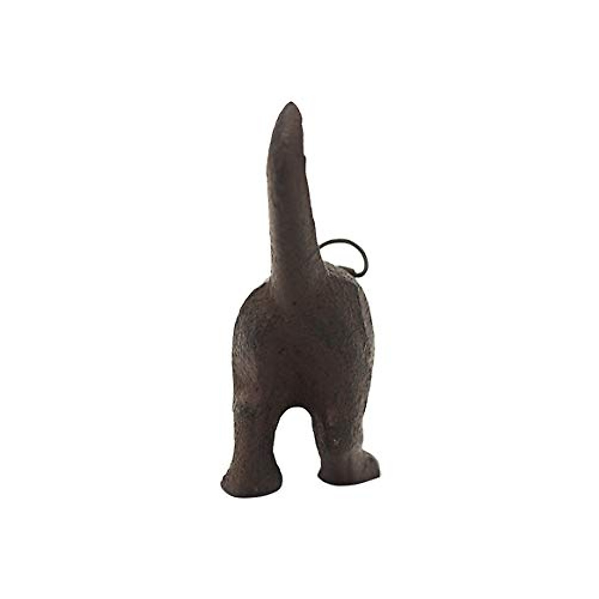 Parisloft Retro Dog Tail Cast Iron Wall Hooks - Decorative Wall Hanging Hook for Coat, Towel, Keys - Antique Brown - Set of 3