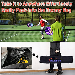 Pickleball Paddles Set |18mm Thick Professional Lightweight Fiberglass Pickleball Racket Set with Customized Bag | Pickleball Paddle Gifts for Beginners & Pros (4 Paddles set with Net)