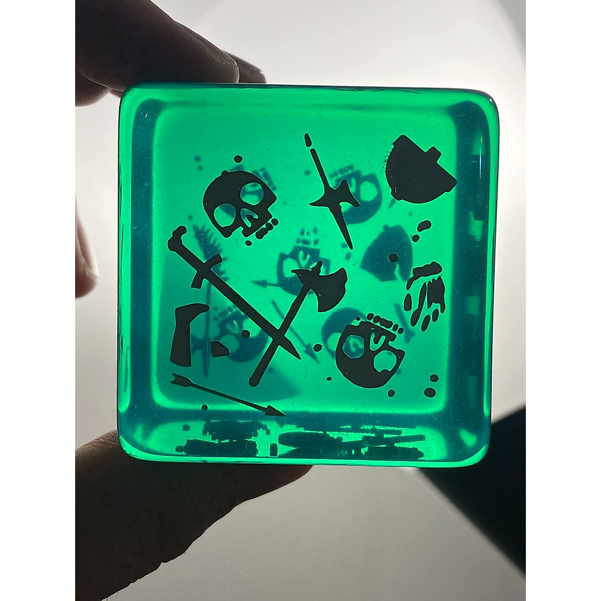 Massive Gelatinous Cube 51mm Die / Dice / Mini with Dice Bag by Severed Books