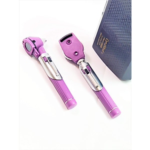 PURPLE OTOSCOPE SET -LED Otoscope/School Kit-CYNAMED