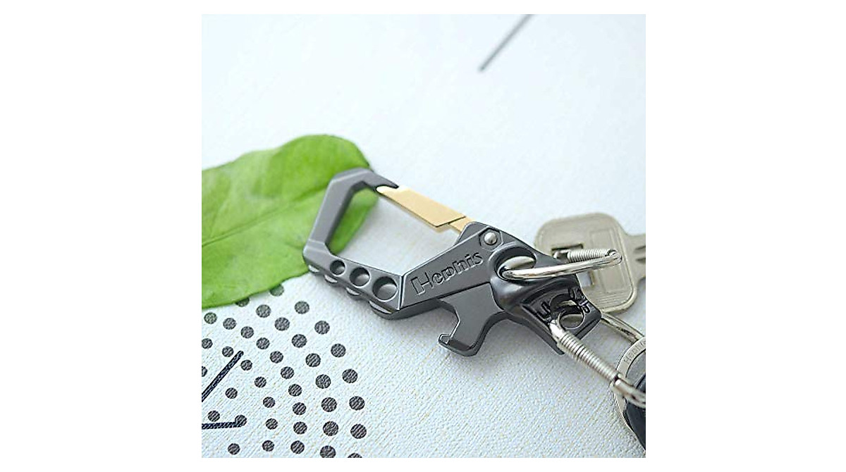 Hephis Heavy Duty Key Chain Bottle Opener,Carabiner Car Key Chains for ...